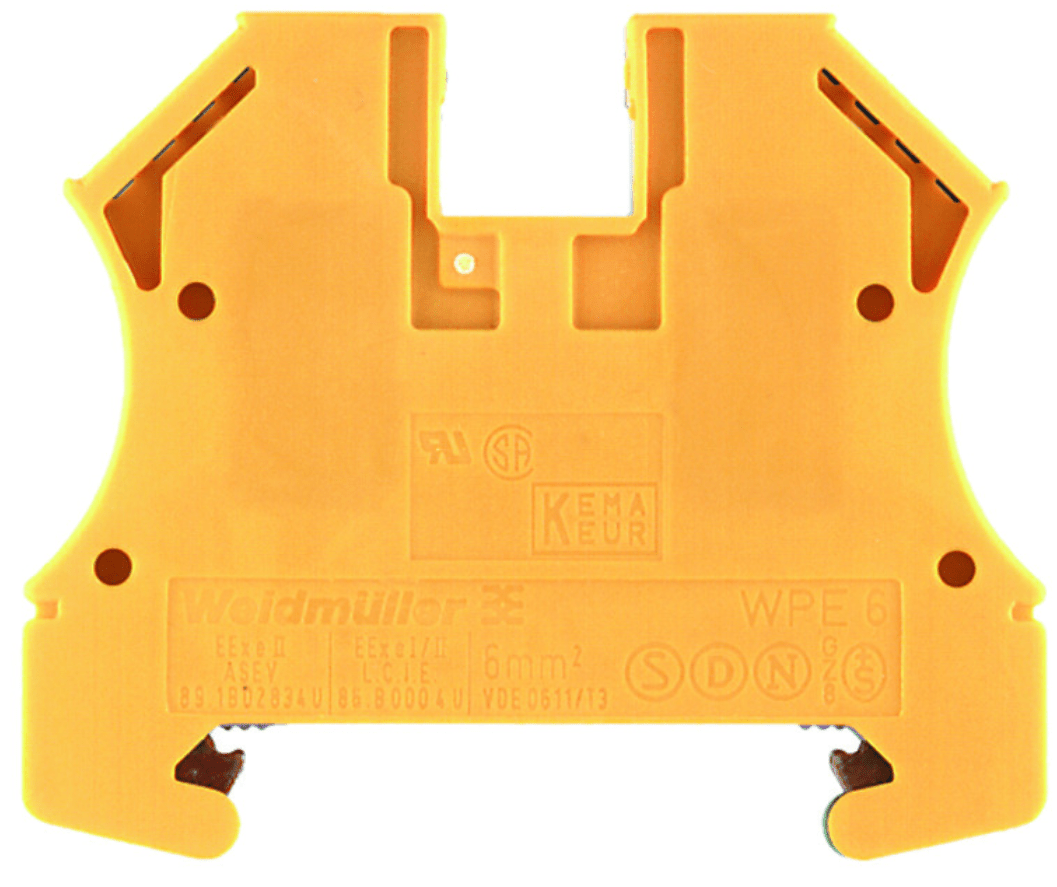 1010200000 WPE 6 PE terminal 6mm² 720A, y/g — Gabby Electric