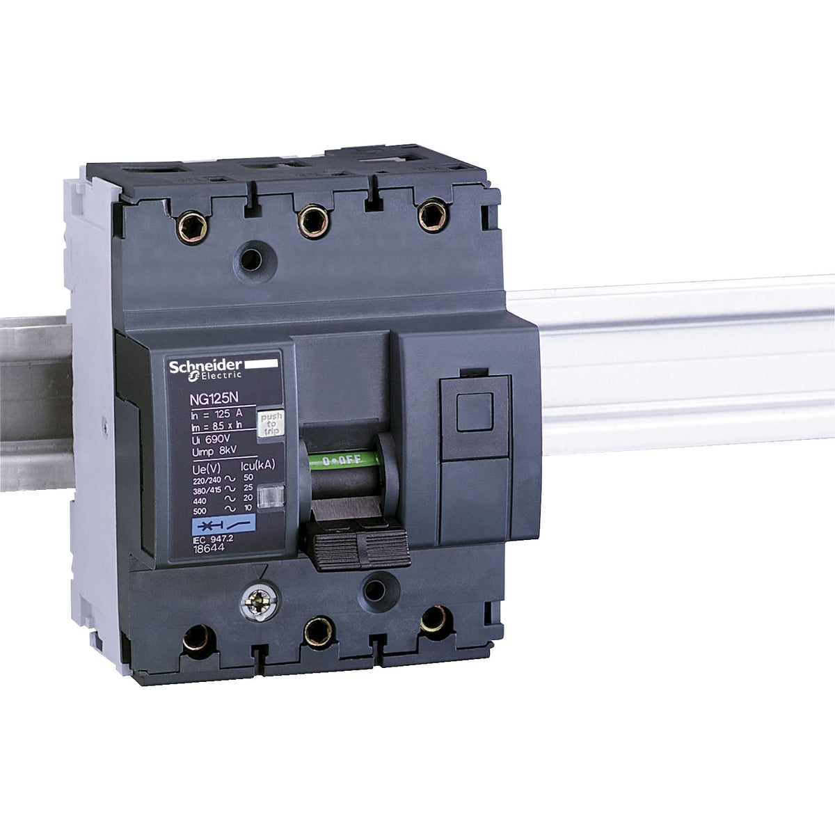 18642 Schneider Electric Acti9 NG125N Miniature circuit breaker 3P C10 ...