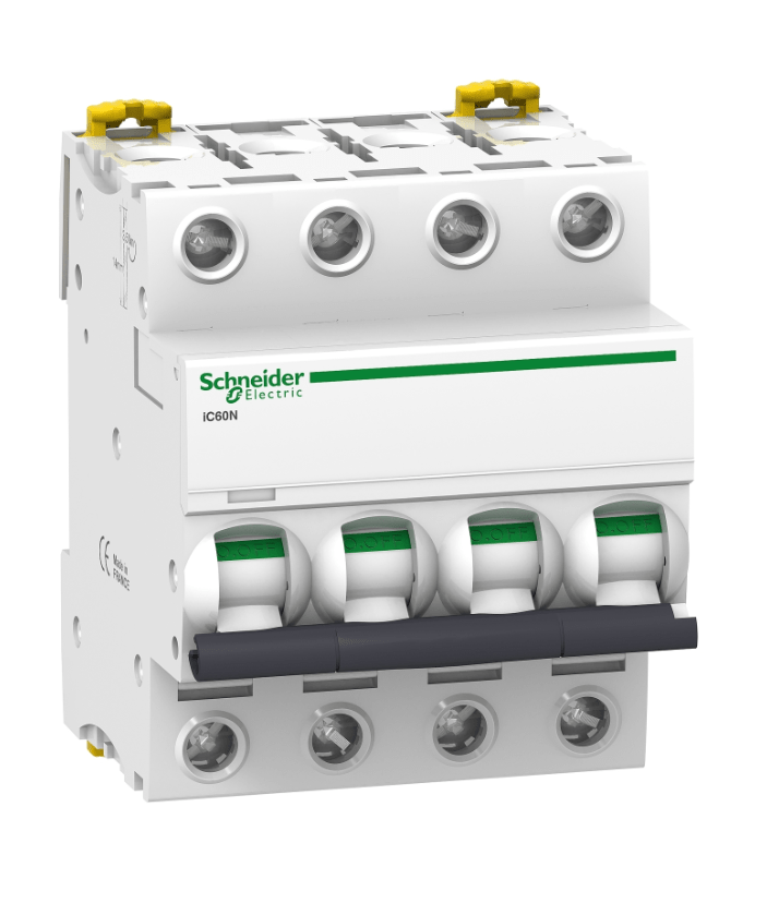 Schneider Electric A9F79425 Acti9 iC60N MCB 4P 25A C Curve Circuit Bre ...