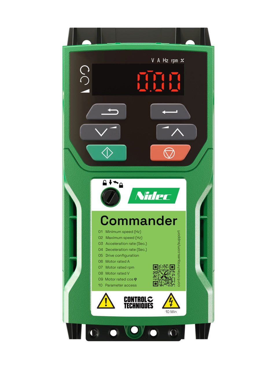Nidec C300-01200033A10100AB100 Commander C300 VFD 0.55kW 1Ph 230V ...