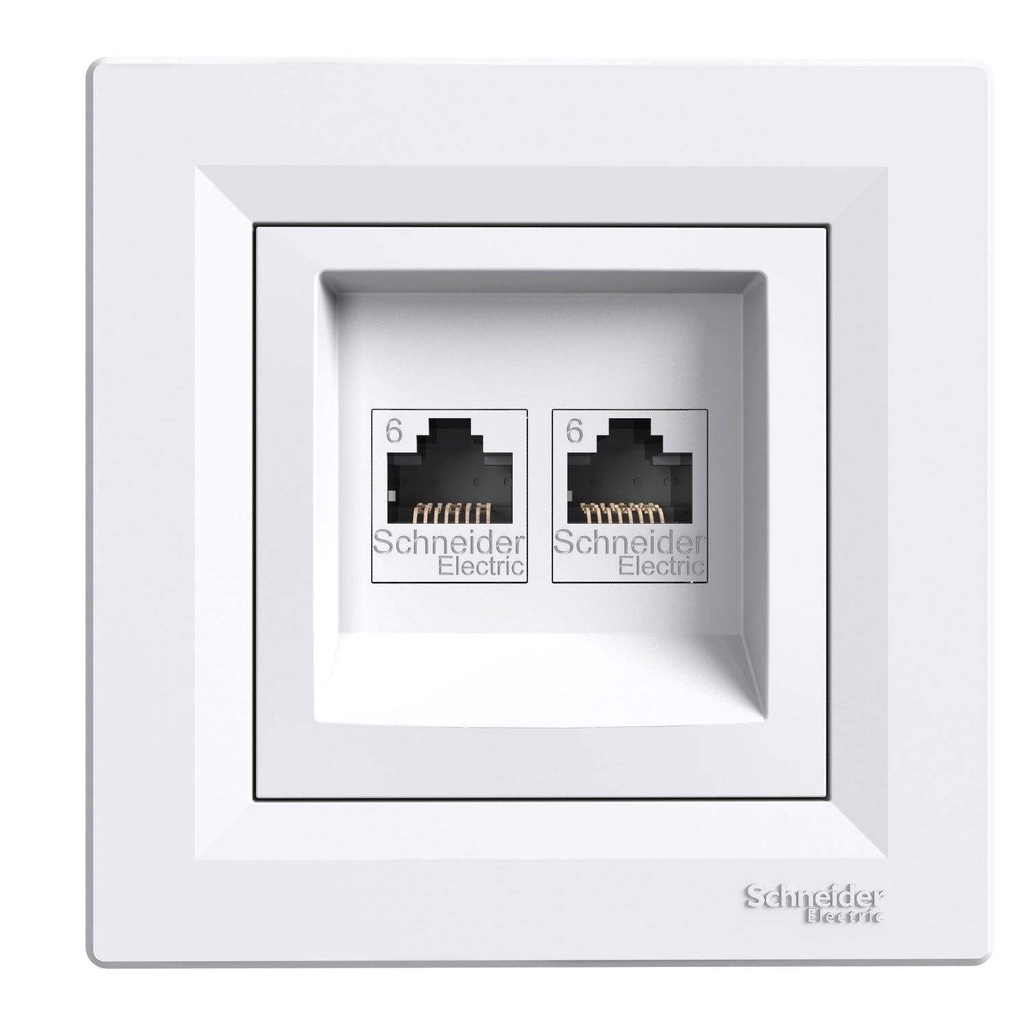 Buy Schneider EPH4800121 Asfora double Data socket RJ45 cat6 UTP white ...