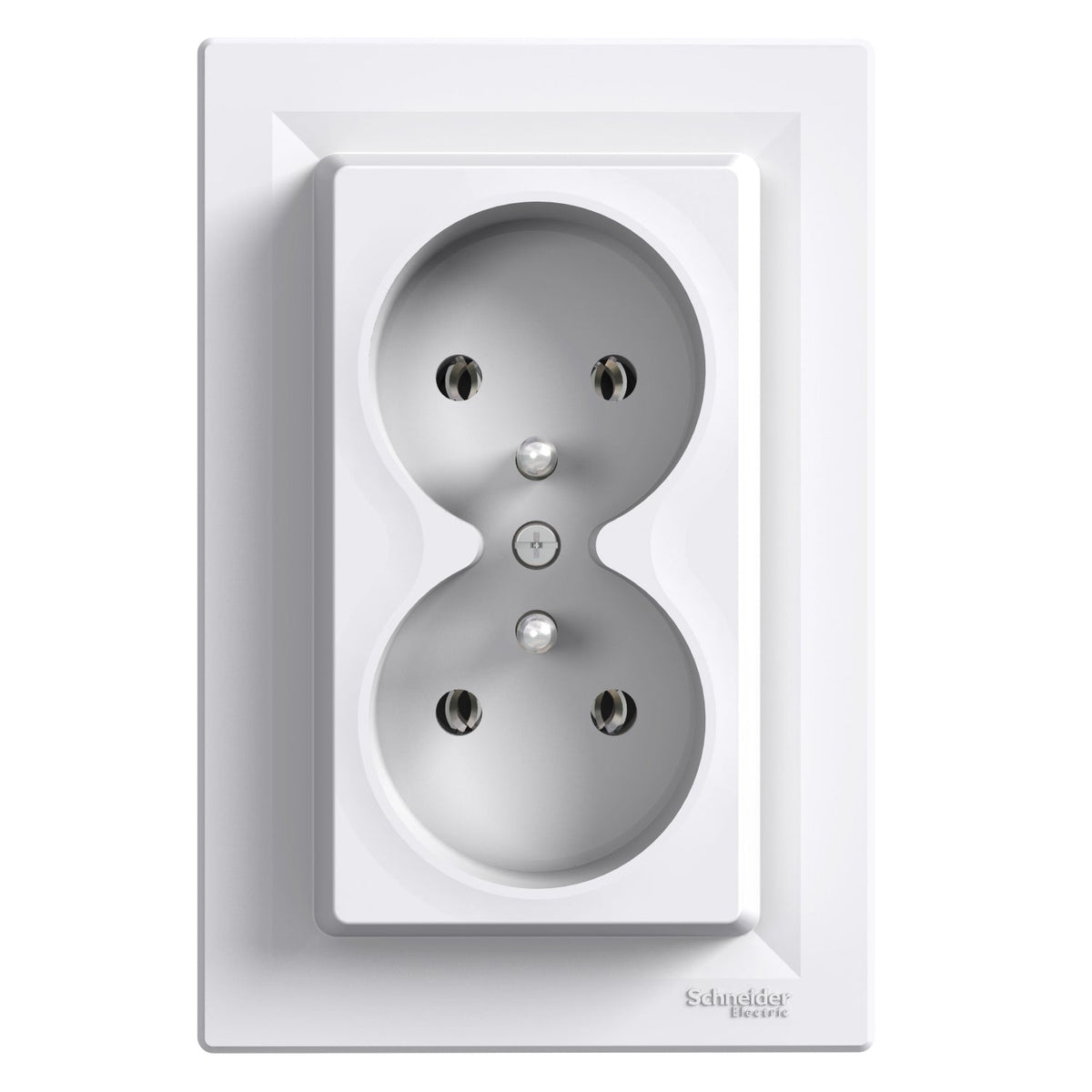 EPH9800221 Schneider Electric Asfora Double Socket Outlet With Pin Ear ...