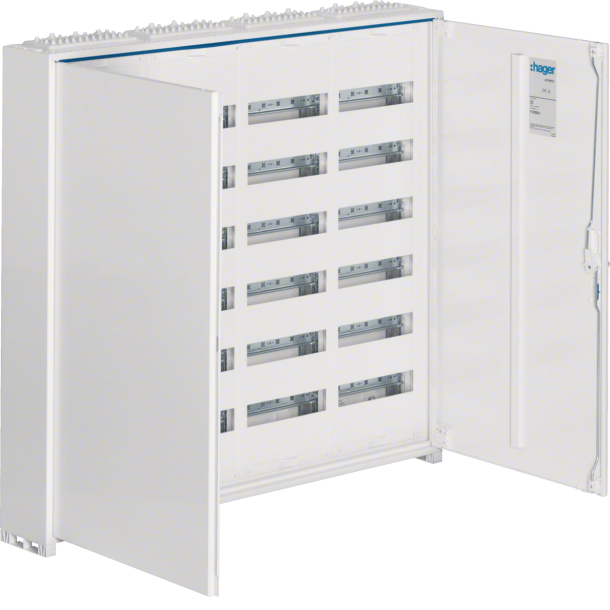 Hager FWB64S FWB Distribution Box 288 Module IP44 surface-mounted ...