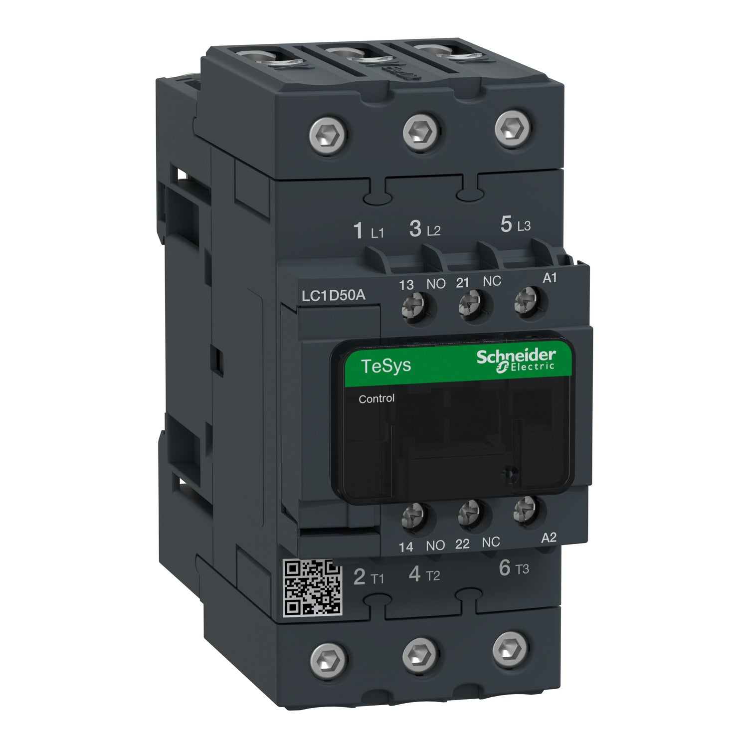 LC1D50AM7 Schneider Electric Contactor, TeSys Deca 3P 50A 22kW 220VAC ...