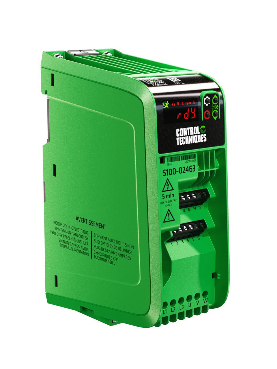 Nidec S100-02S31-0A0000 Commander S100 VFD 0.37kW 1Ph 230V C1 — Gabby ...